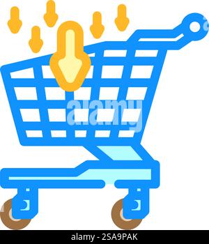 procurement business process icon color illustration Stock Vector Image ...