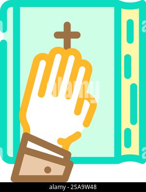 expert witness evidence crime icon doodle illustration Stock Vector ...
