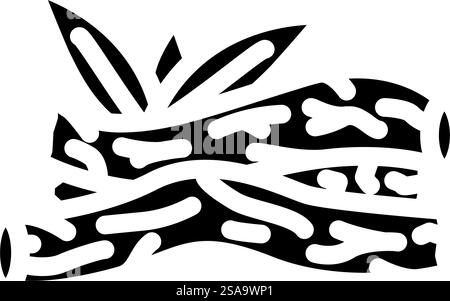 licorice root ayurvedic herb glyph icon vector illustration Stock ...