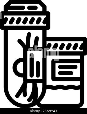 forensic evidence crime line icon vector illustration Stock Vector ...