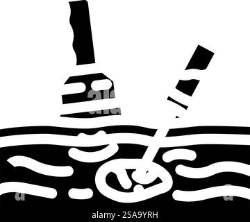 excision surgery glyph icon vector. excision surgery sign. isolated ...