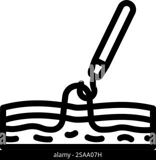 phlebectomy surgery line icon vector illustration Stock Vector Image ...