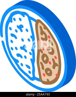 Rice pack icon isometric vector. Spanish food. Spain design Stock ...