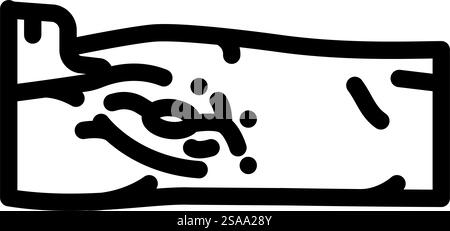 lymph node dissection surgery line icon vector illustration Stock ...