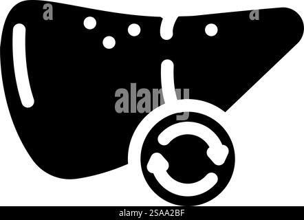 liver transplant surgery glyph icon vector illustration Stock Vector ...