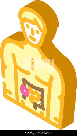 colostomy surgery isometric icon vector illustration Stock Vector Image ...