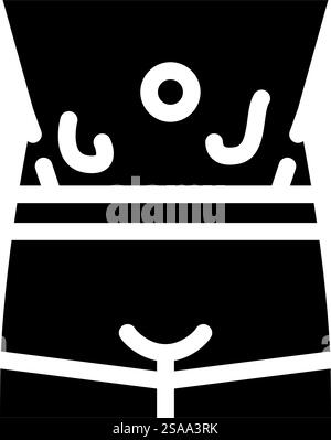 femoral hernia repair surgery glyph icon vector illustration Stock ...