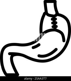 fundoplication surgery line icon vector illustration Stock Vector Image ...