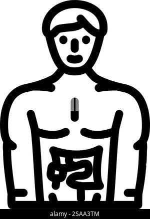 colostomy surgery line icon vector illustration Stock Vector Image ...