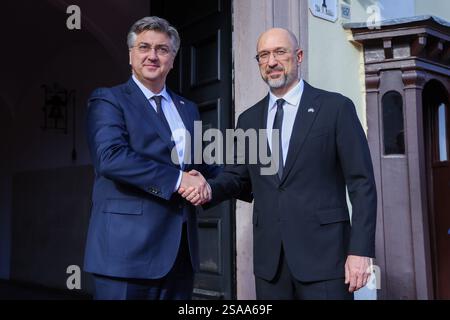 Zagreb, Croatia. 29th Jan, 2025. Prime Minister Andrej Plenkovic ...