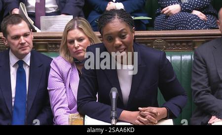 Conservative leader Kemi Badenoch speaking during the Alliance for ...