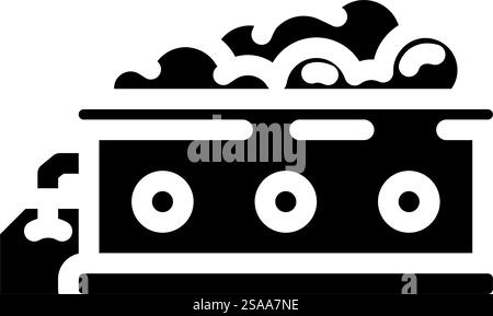 jacuzzi spa therapy treatment glyph icon vector illustration Stock ...