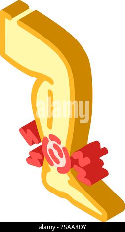swelling inflammation disease symptom isometric icon vector ...