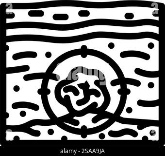 targeted therapy cancer treatment line icon vector illustration Stock ...