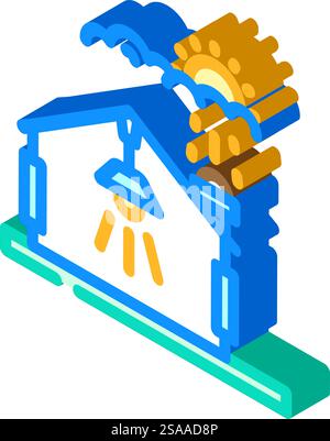 daylight sensor lighting control color icon vector. daylight sensor ...