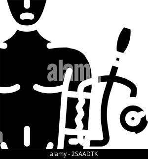 blood pressure icon Vector Glyph Illustration Stock Vector Image & Art ...