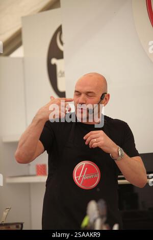 Chef Simon Rimmer giving a cookery display 22nd June 2019 Stock Photo ...