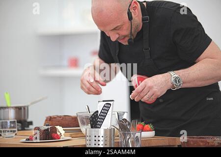 Chef Simon Rimmer giving a cookery display 22nd June 2019 Stock Photo ...