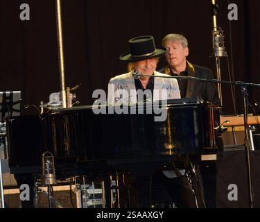 Bob Dylan performs live on stage at Hyde Park on 12th July 2019 in ...