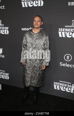 Evan Ross at The Weedmaps Museum of Weed Grand Opening, Los Angeles ...