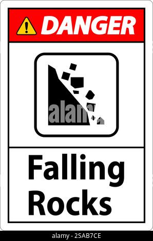 Danger Sign, Park Sign and Guide Sign, Danger Of Falling Stock Vector ...