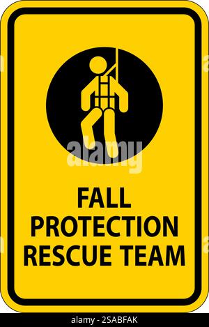 Hard Hat Decals, Danger Fall Protection Rescue Team Stock Vector Image ...