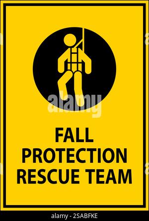 Hard Hat Decals, Danger Fall Protection Rescue Team Stock Vector Image ...
