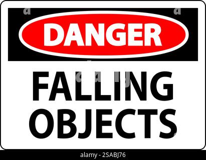 Danger Sign, Falling Objects Stock Vector Image & Art - Alamy