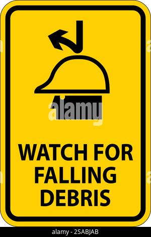 Danger Sign, Watch For Falling Debris Stock Vector Image & Art - Alamy