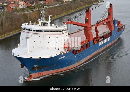 Heavy Load Carrier UHL FINESSE at the Kiel Canal Stock Photo - Alamy