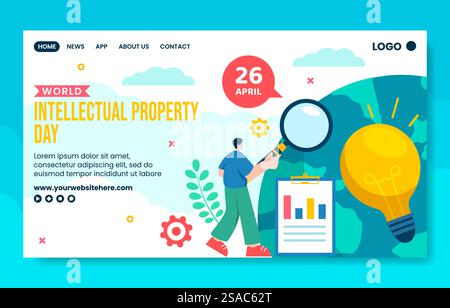 Intellectual Property Day Social Media Stories Cartoon Hand Drawn ...