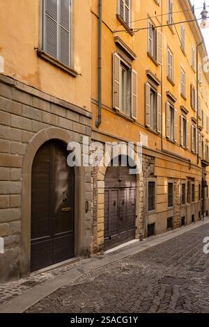 Traditional buildings in Bergamo, Italy Stock Photo - Alamy