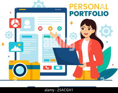 Personal Portfolio with Profile Data, Resume or Self Improvement to ...
