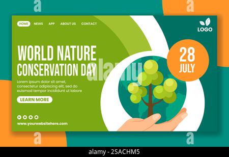 Nature Conservation Day Social Media Stories Cartoon Hand Drawn ...
