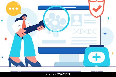 Immunology Illustration with People Immune Protection System Helping to ...