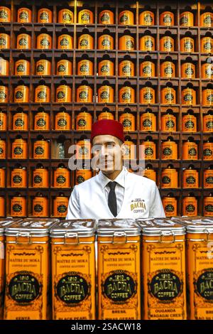 Cafe Bacha, Dar El Bacha, Marrakesh, Morocco Stock Photo - Alamy