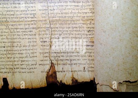 The Bavarian Bible Museum. The book of Isaiah. The great Isaiah Scroll ...