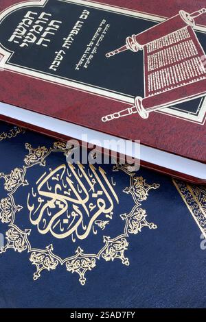 Torah in Hebrew and quran in Arabic. Relationship between Muslims and ...