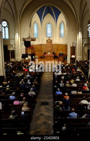 Protestant temple of Etoile. Sunday worship. Paris. France Stock Photo ...