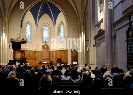 Protestant temple of Etoile. Sunday worship. Paris. France Stock Photo ...