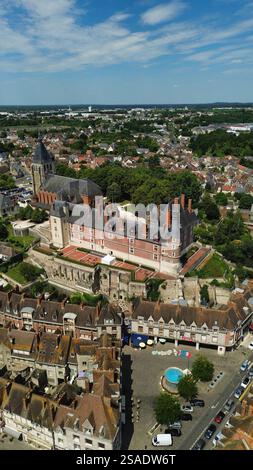 drone photo Gien France europe Stock Photo - Alamy