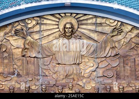 Basilica of Our Lady of La Vang. Jesus Christ. Vietnam Stock Photo - Alamy