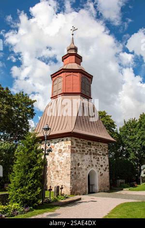 Bell tower and gateway of Pyhän Mikaelin kirkko, 17th century stone ...
