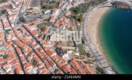 Aerial panorama of the city of Sines, Setubal Alentejo Portugal Europe ...
