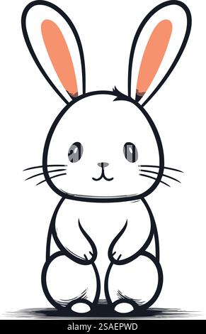 cute rabbit cartoon icon Stock Vector Image & Art - Alamy