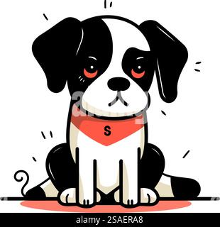 Black and white cartoon illustration of purebred dachshund dog comic ...