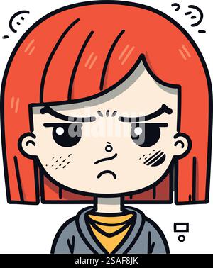 girl Expression Face Stock Vector Image & Art - Alamy