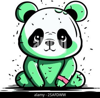 Vector illustration of panda isolated Stock Vector Image & Art - Alamy