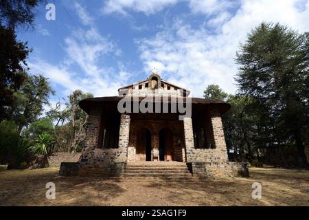 The beautiful Debre Birhan Selassie church in Gondar, Ethiopia Stock ...