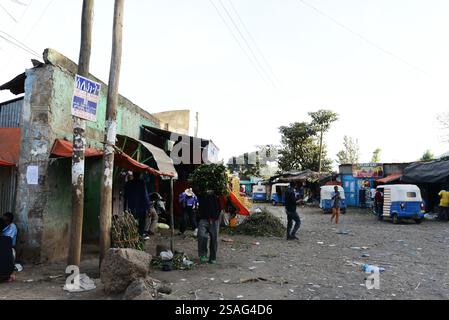 The busy streets in Kombolcha, Ethiopia Stock Photo - Alamy